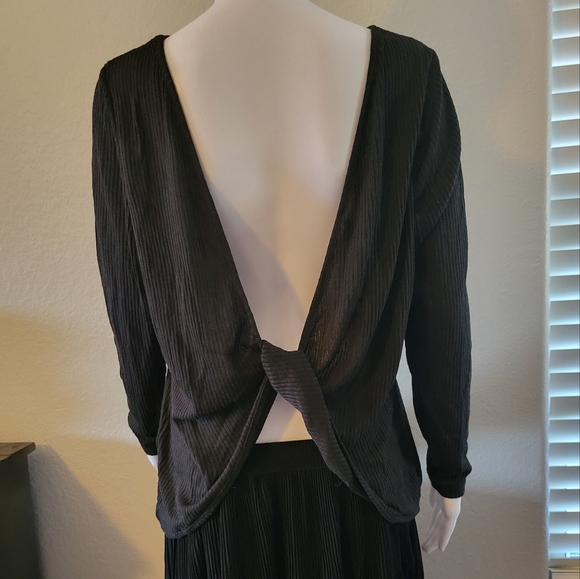 H&M | Tops | Hm Open Back Twist Sheer Top | Poshmark